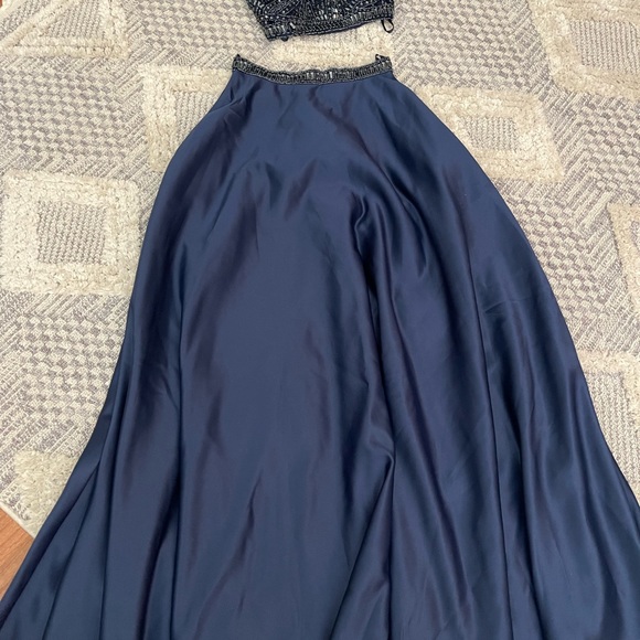 Splash | Dresses | Splash Prom Dress By Landa Navy Blue 2piece Formal ...